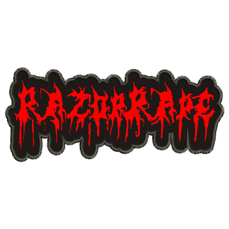 RAZORRAPE - Logo PATCH (RED) – Selfmadegod Records