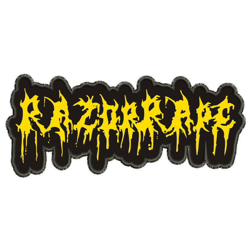 RAZORRAPE - Logo PATCH (YELLOW) – Selfmadegod Records